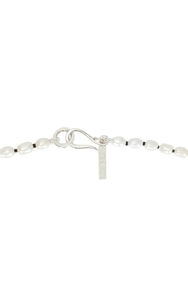 Sophie Buhai Tiny Pearl Collar Necklace In Sterling Silver